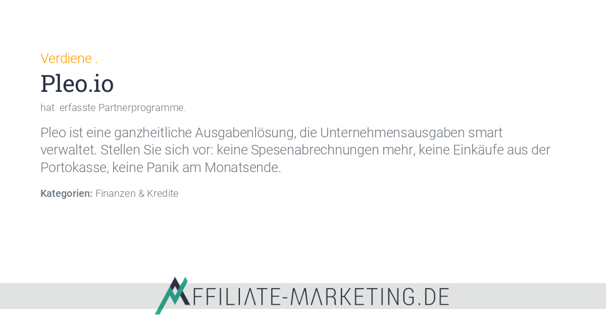 Pleo.io Partnerprogramm